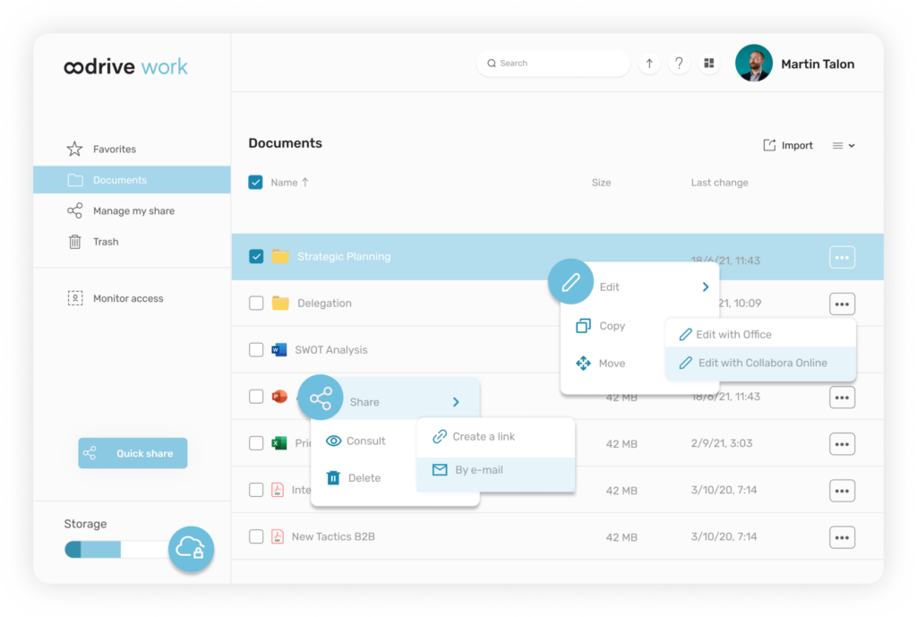 Cloud solutions for sharing, backup and electronic signature - Oodrive